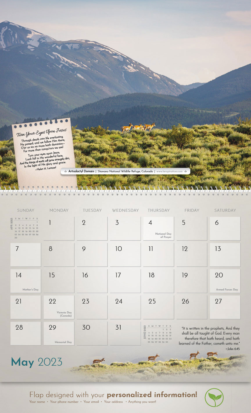 Personalized 2023 Calendar (Box of 25) - Lenspiration