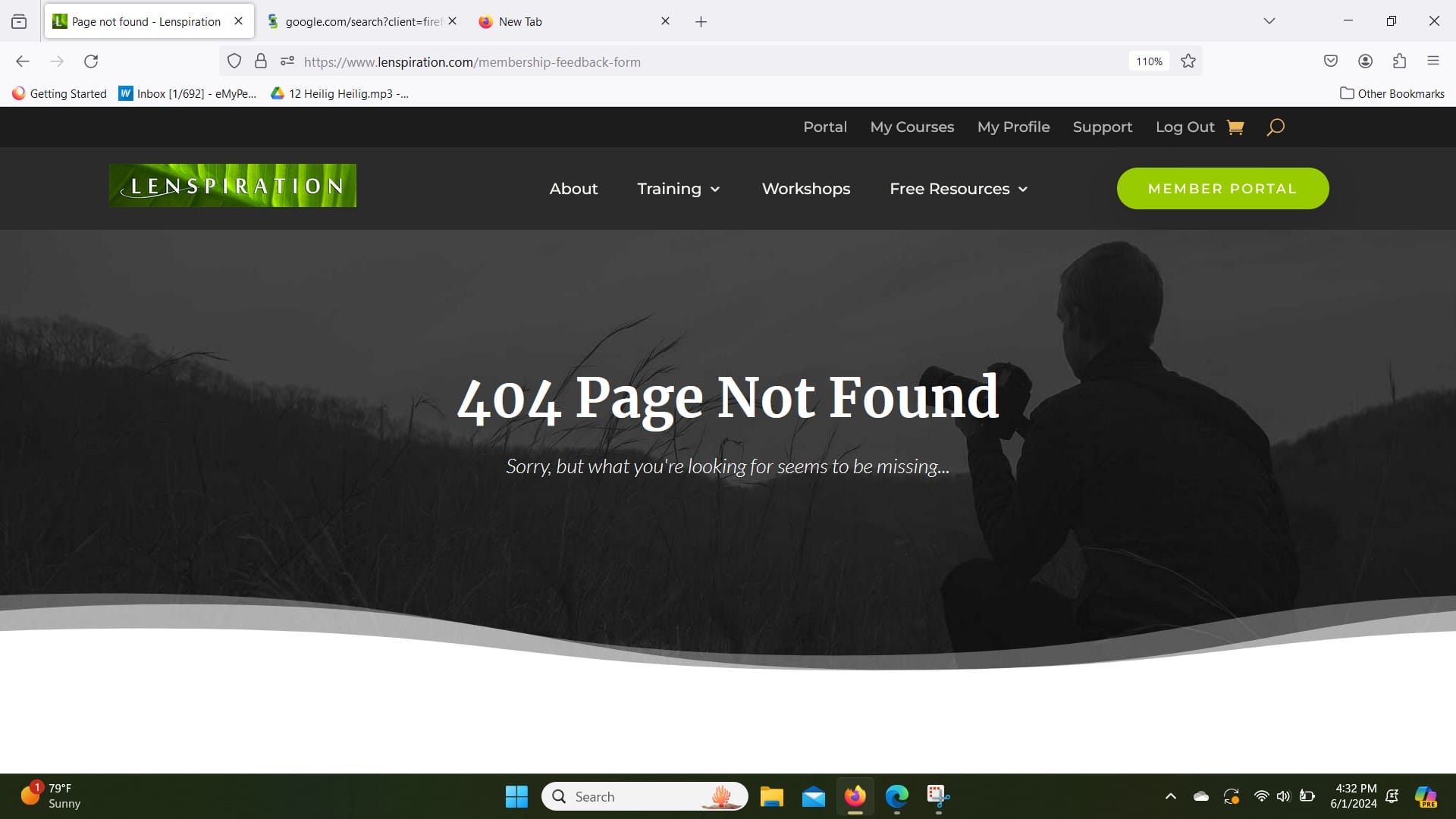 technical question or feedback page - Lenspiration